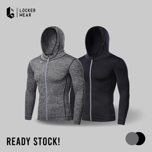 Jual Jaket Hoodie Sport Pria Lengan Panjang Baju Olahraga Jogging ...