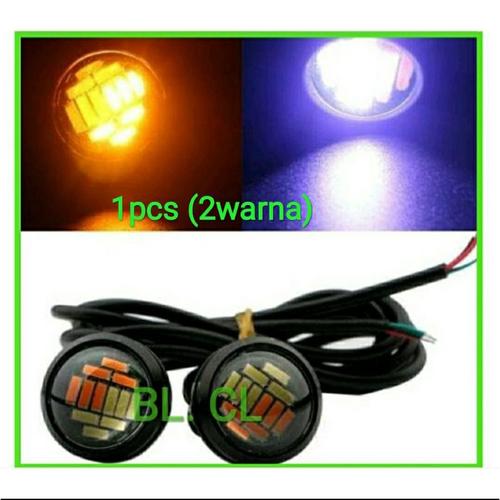 Jual Lampu LED MATA ELANG 2 WARNA 2in1 Eagle Eyes Eye Senja Sen Mobil Motor - Kota Surabaya ...