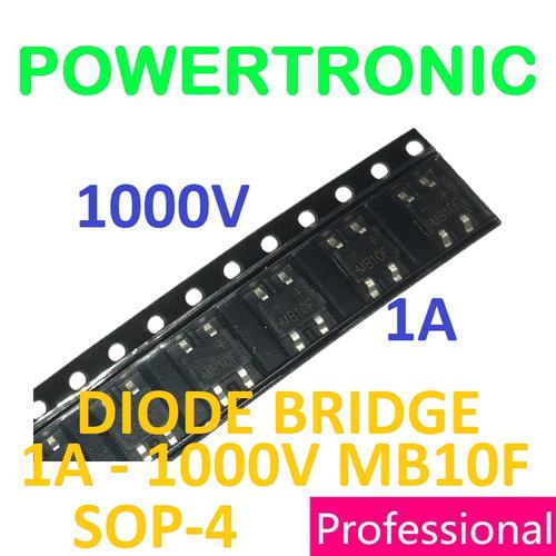 Jual MB10F 1A 1000V Diode Bridge SMD Dioda Kuprok mini 1000mA SOP-4 ...