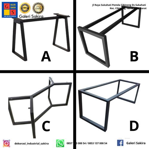 Jual KAKI MEJA BESI/RANGKA MEJA BESI INDUSTRIAL - A, 120x60x73 cm - Kab ...