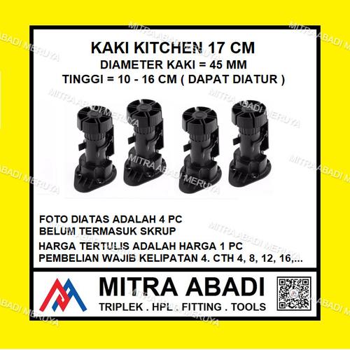 Jual Kaki Kitchen 17 CM Leg Adjuster Kaki Lemari Kitchen Set Dapur ...