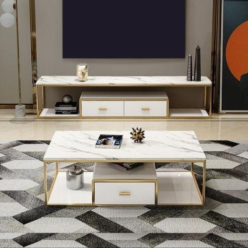 Jual set meja tv dan tamu / meja marmer/ meja diy - Kota Depok ...