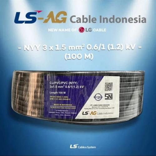 Jual Kabel Listrik LSAG LS-AG NYY 3x1.5mm2 Outdoor 100m (Setara Supreme ...