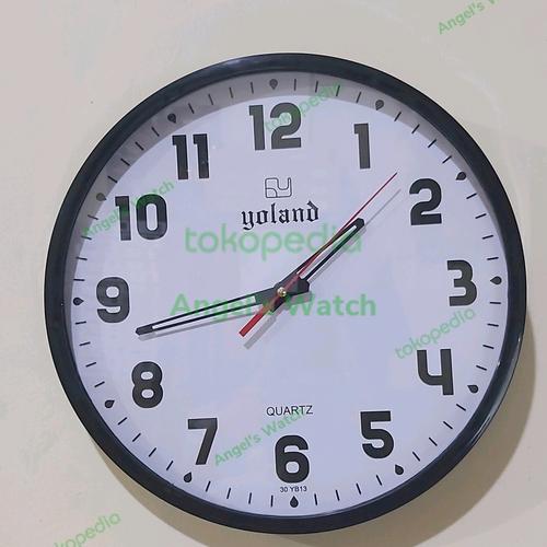 Jual jam dinding polos 30 cm minimalist grosir - Hitam - Jakarta Barat ...