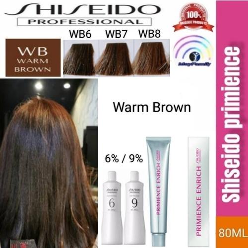 Jual Cat rambut shiseido primience enrich (WB) warm brown hair color ...