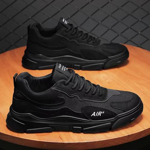 Promo Sepatu Sneakers Pria ORLANDO HITAM Sepatu Kerja Sepatu Hitam ...