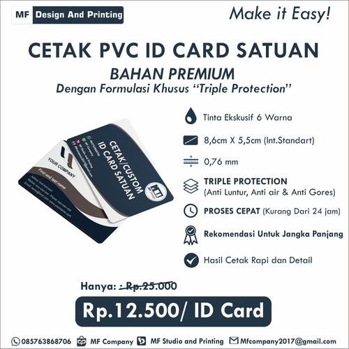 Jual CETAK ID CARD 2 SISI - ID CARD SATUAN - TINTA PREMIUM ANTI LUNTUR ...