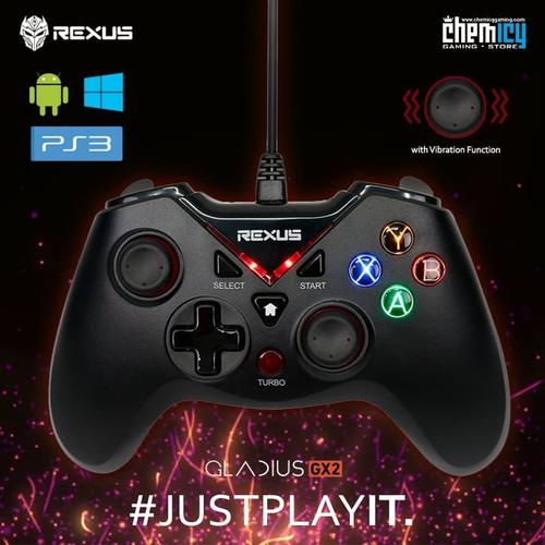 Jual Rexus Gladius GX2 Pro Gaming Gamepad / Joystick / Stick - Kab ...