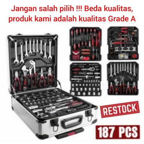 Jual tool kits set 187 pcs Perkakas Set Lengkap Koper warna abu abu - Kota Surabaya - Guna Jaya ...