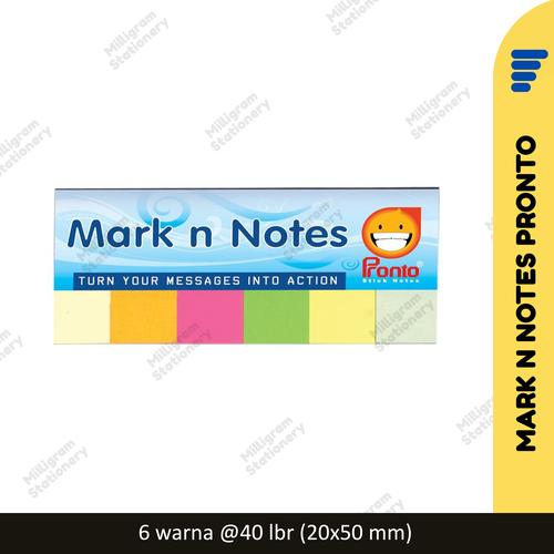 Jual Mark n Notes Pronto 6 warna/ Sticky Notes Memo Kecil/ Page Marker ...