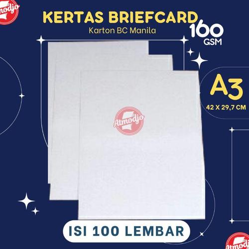 Jual Kertas BC Briefcard A3 Isi 100 Lembar | Kertas Karton Gambar ...