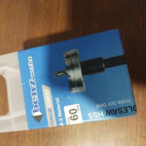 Jual matabor holesaw ukuran 60 mata bor plong kayu besi by benz - Kab ...
