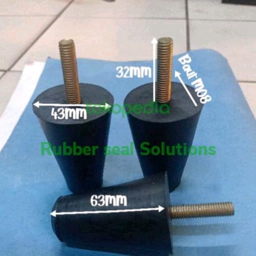 Jual Karet engine mounting kerucut baut M08 dudukan peredam getaran ...