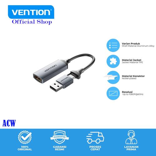 Jual Vention HDMI Video Capture Card USB to HDMI Game Capture for ...