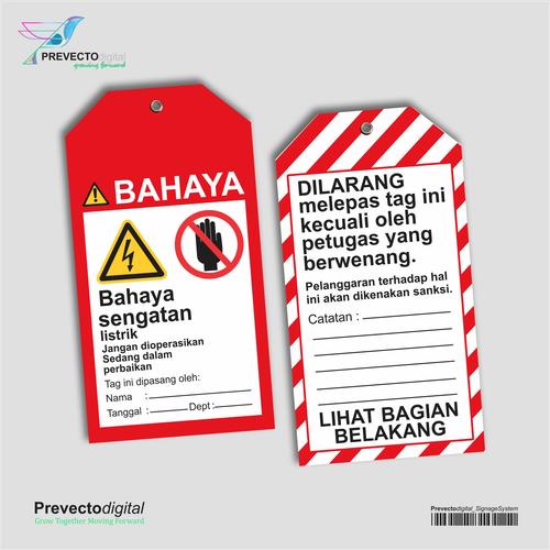 Jual TAGOUT LOTO OSHA BAHAYA SENGATAN LISTRIK JANGAN DIOPERASIKAN ...