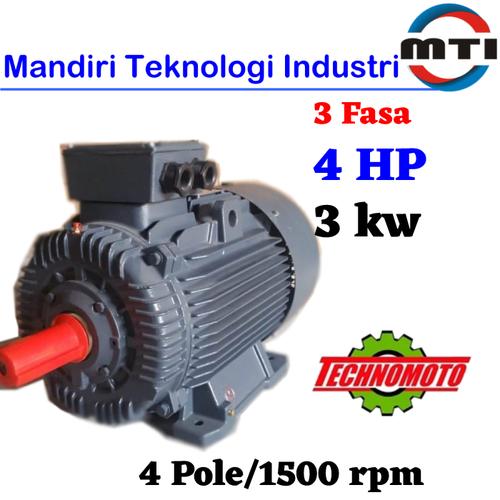 Jual Motor Listrik 3 Fasa 4 HP Motor 4 HP Dinamo 3 Fasa 4 HP Elmot 4 HP Tm - 1500 Rpm 4 Pole ...