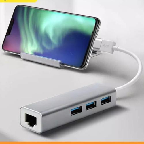 Jual xon LAN ethernet 4 usb hub port type c jaringan poe adapter otg ...