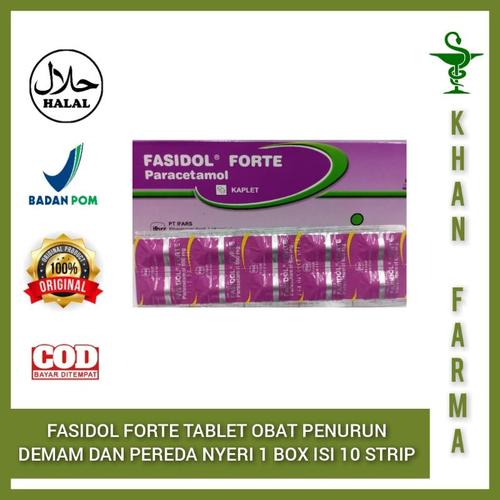 Jual FASIDOL FORTE Tablet Penurun Demam dan Pereda Nyeri 1box isi 10 ...