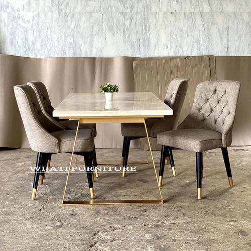 Jual dining table marmer set meja makan marmer minimalis 4 kursi - Kab ...