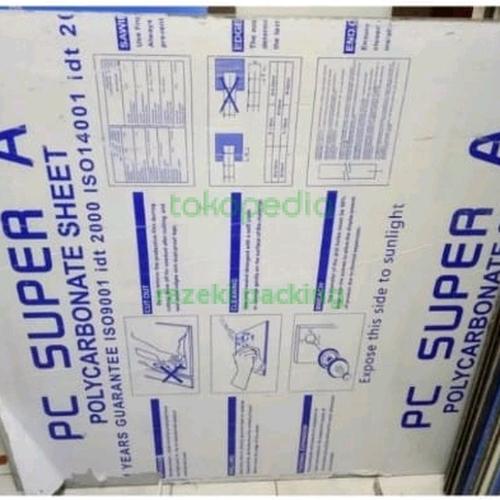 Jual polycarbonate sheet / lembaran solid clear 6mm 122 x 244cm - Jakarta Barat - rezeki packing ...