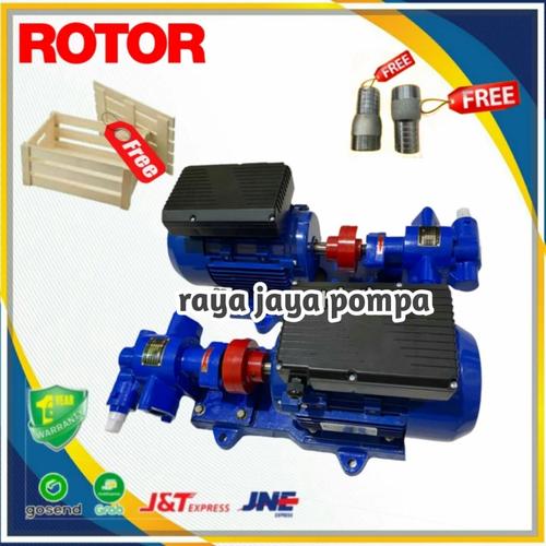 Jual pompa Gear Pump ROTOR RK.33.3 Pompa Oli/Solar + Motor 2,2 kw 3hp ...