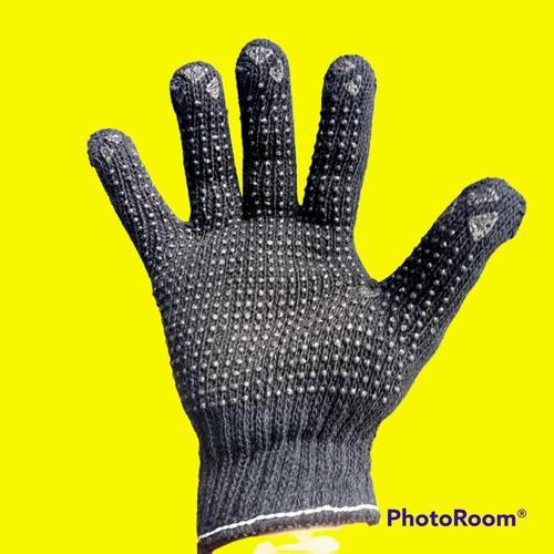 Jual Sarung Tangan Benang Hitam Bintik Karet Dotting Hitam Pulkadot ...