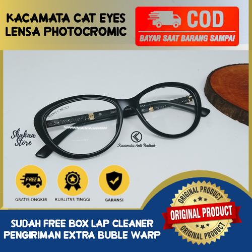 Jual FRAME Kacamata Minus Dan Baca Wanita Model Cat eye Mata Kucing ...