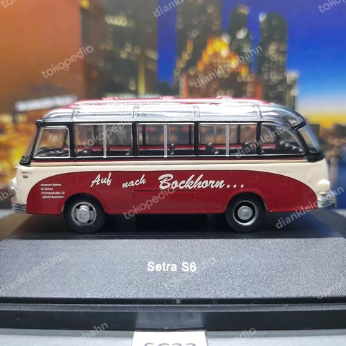 Jual Schuco Skala 1:87 - Bus Setra S6 Merah Krem SC32 - Kota Tangerang ...