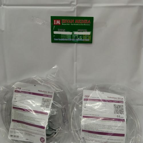 Jual masker nebulizer gea/ mask nebu gea anak dewasa - dewasa(L ...