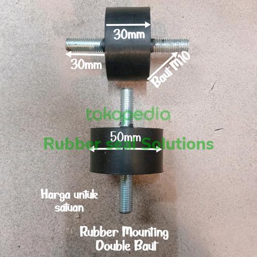Jual Karet engine mounting 50x30 double baut M10 alas peredam getaran ...