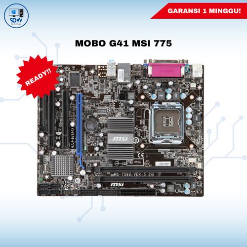 Jual mobo g41 ddr3 lga 775 msi - Kab. Bekasi - SAUNG- DW- KOMPUTER ...