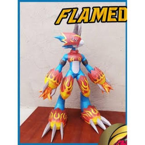 Jual DIY Papercraft Pola Digimon Flamedramon 40cm - Kota Bandung ...
