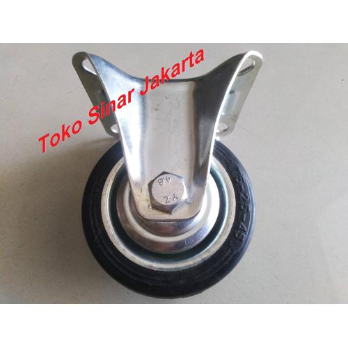 Jual Roda Karet Hitam Roda Etalase Troly Trolly 3 Inch MATI PERPCS ...