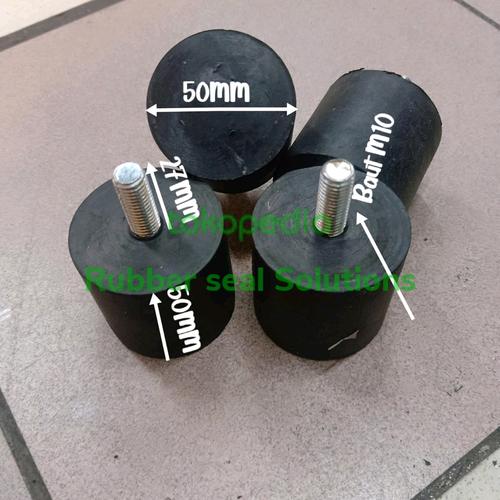 Jual Karet engine mounting 50x50xM10 peredam getaran mesin/dudukan ...