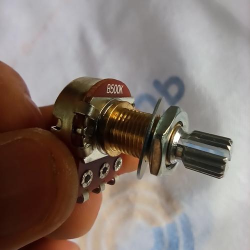 Jual Potensio B500K Alpha Plus Drat Kuningan volume tone gitar dan bass ...