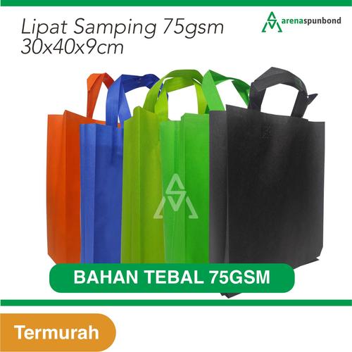 Jual Tas Furing Spunbond Non Woven 75 gsm Lipat Samping Press 30x40cm ...