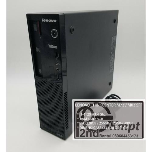 Jual PC CPU Komputer Built Up Lenovo i3 4130 Gen4 4GB SSD 128GB HDD 500GB - 4GB, SSD 128GB - Kab ...