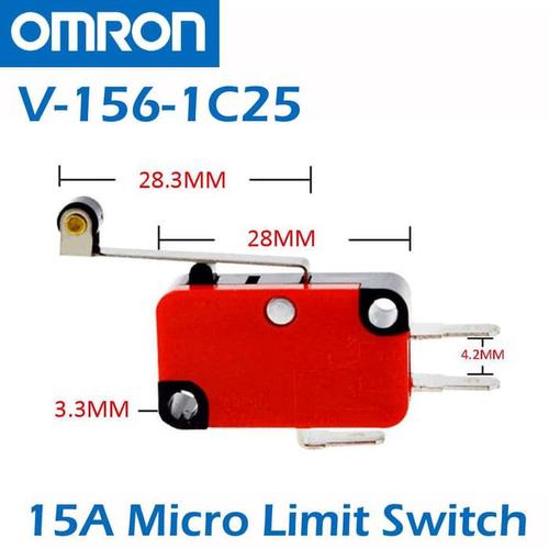 Jual Limit Switch Omron V-156- 1C25 Saklar Micro Miniatur Tuas Gagang Roda - Kab. Bekasi ...