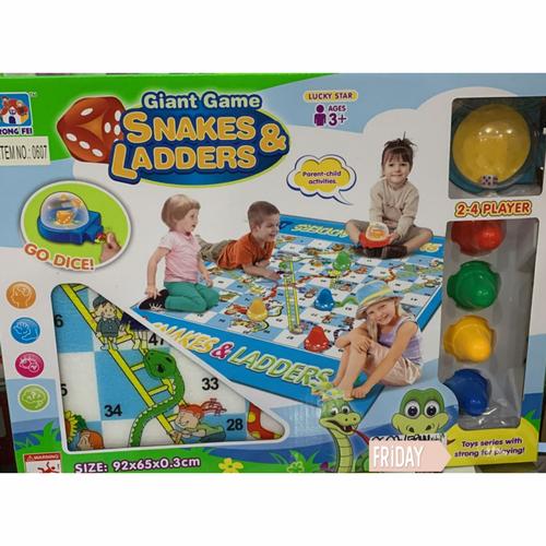 Jual mainan ular tangga giant snake ladders game/ kids games/ kado ...