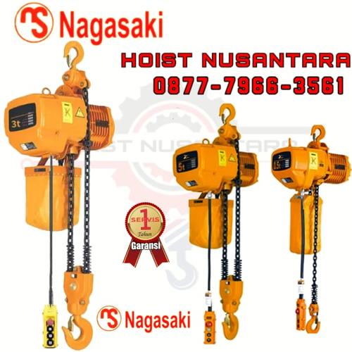 Jual ELECTRIC CHAIN HOIST 3 TON X 6 METER 380VOLT NAGASAKI JAPAN ...