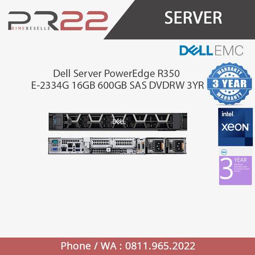 Jual Server Dell PowerEdge R350 Xeon E-2334G 16GB 600GB SAS DVDRW 3YR ...