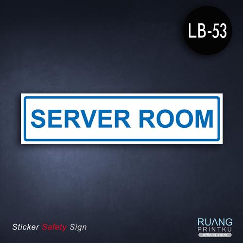 Jual STIKER LABEL RAMBU RUANGAN SERVER SERVER ROOM STICKER SIGN ...