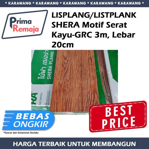 Jual Lisplang \ Listplank SHERA GRC Motif Serat Kayu, Lebar 20cm ...
