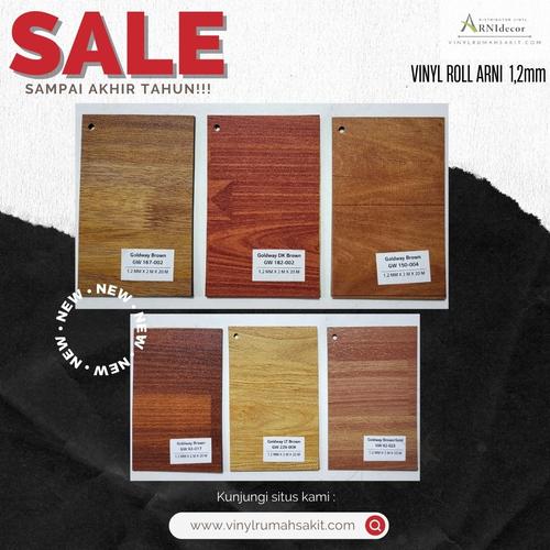 Jual Vinyl Roll/Vinyl Gulungan Tebal 1,2mm - Motif Kayu Bahan PVC Bisa ...