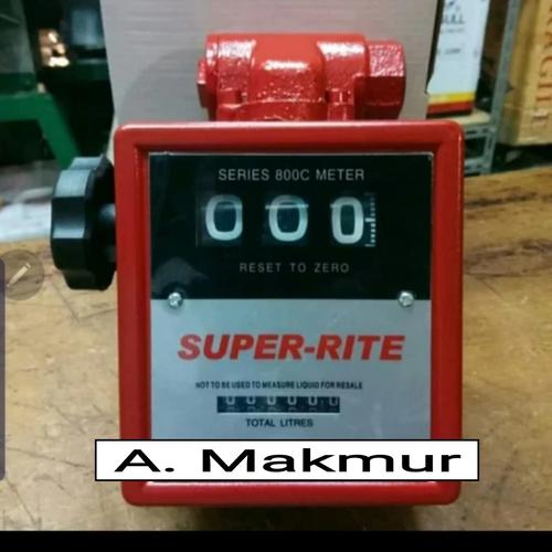 Jual Flow Meter 3 Digit Angka 1 inch NPT Super Rite Domax Alat Ukur ...