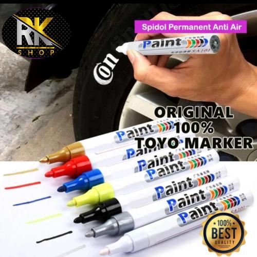 Jual Spidol Ban Motor Mobil Warna Permanent Toyo Paint Permanen Spidol ...