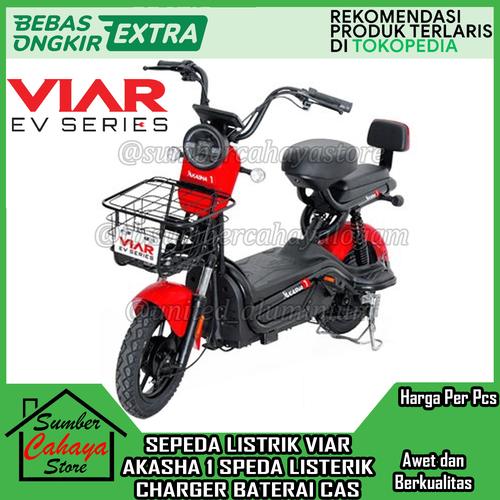 Jual SEPEDA LISTRIK VIAR AKASHA 1 LISTERIK ELEKTRIK BATERAI CAS AKASA ...
