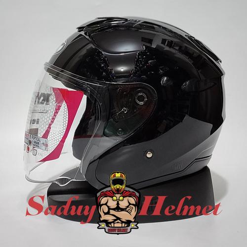 Jual HELM KYT KYOTO SOLID BLACK GLOSSY / HITAM METALIK - Black Glossy ...