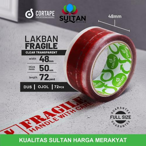 Jual Lakban Selotip Isolasi Fragile Clear Bening 48mm Dus Ojol - Kota ...