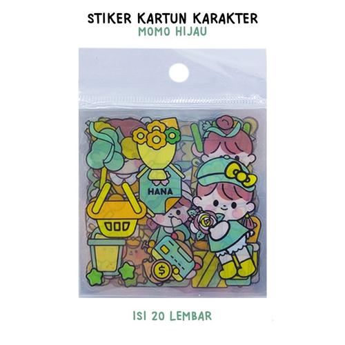 Promo Sticker Momo 2D Stiker Kartun Karakter Korea Aesthetic Waterproof ...